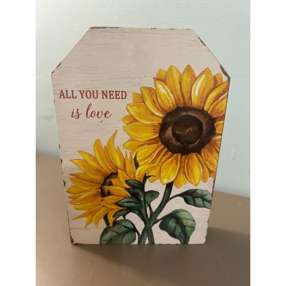 Ashland | Art | Ashland Sunflower Market Wood Tabletop Decor Sign ...